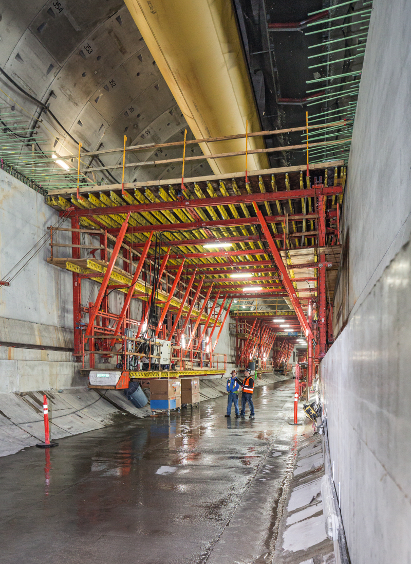 State Route 99 Tunnel: Formwork Solution for Double-Deck Tunnel - tunnel