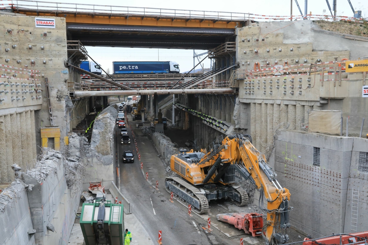 Neubau Tagbautunnel Hagnau - tunnel
